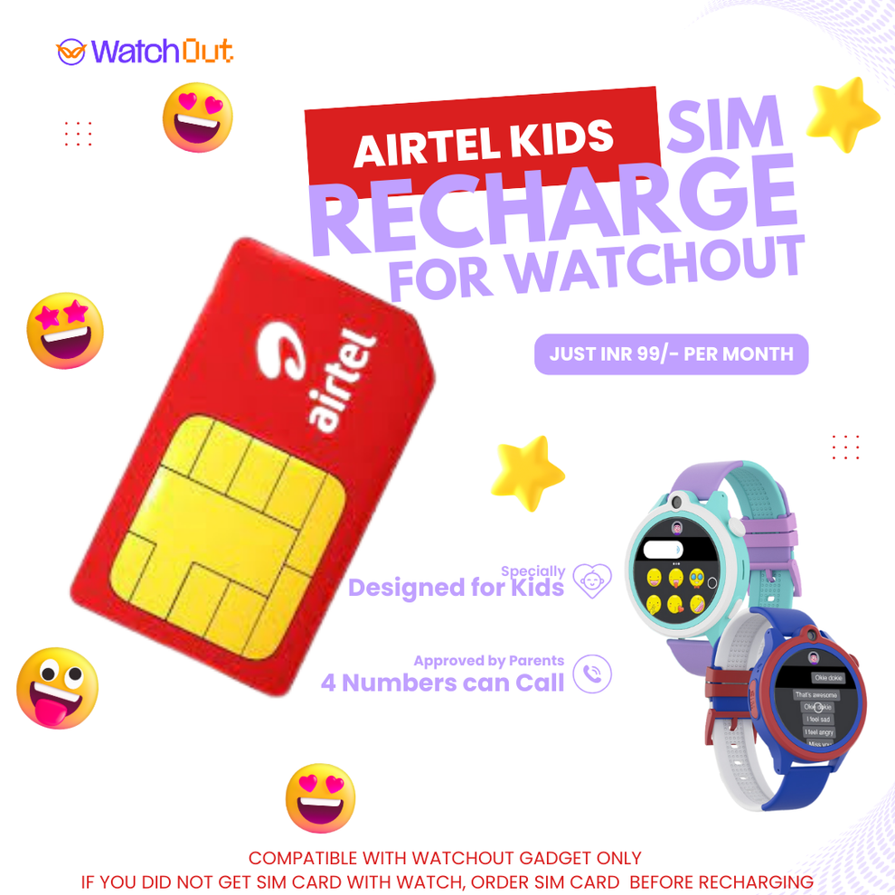 Airtel Kids Sim Card Recharge for WatchOut Smartwatch